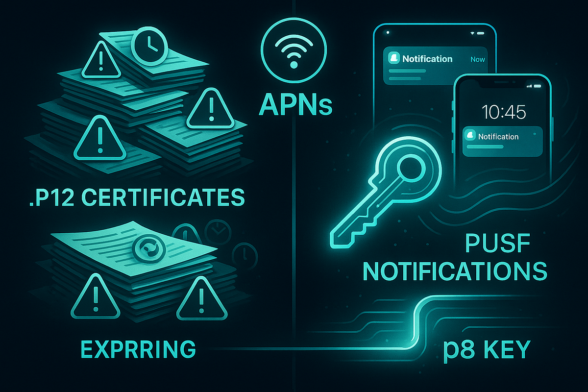 iOS Push Notifications: How to Migrate from .p12 Certificates to .p8 ...