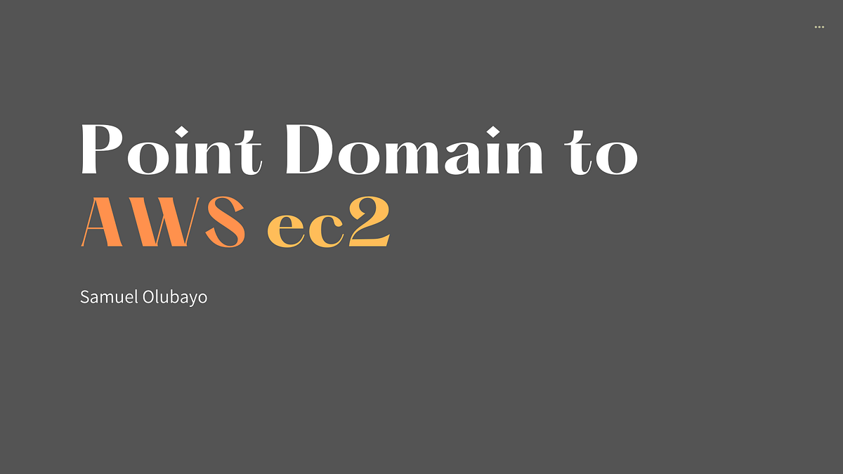 How to Point Namecheap Domain to AWS EC2 Instance | by Samuel Olubayo ...