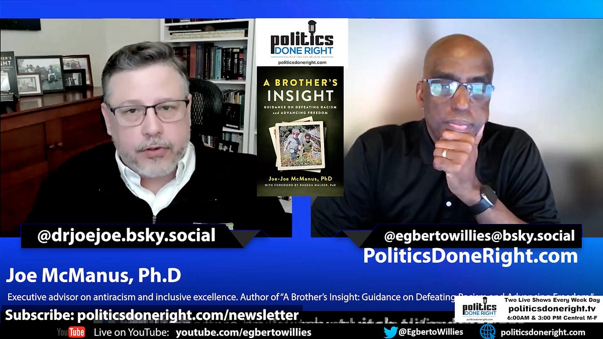 Dr. Joe McManus, executive advisor on antiracism, discusses defeating ...