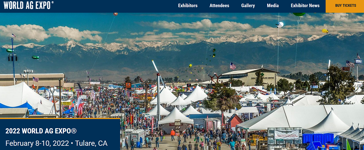 WG will be at World Ag Expo — see you in Tulare! | by Walt Duflock | Medium