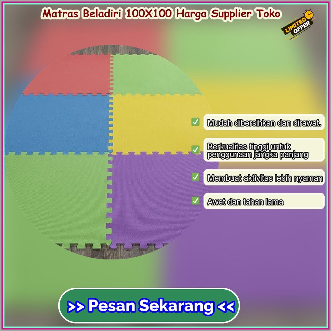 Matras Beladiri 100X100 Harga Supplier Toko - Harga Matras Olahraga ...