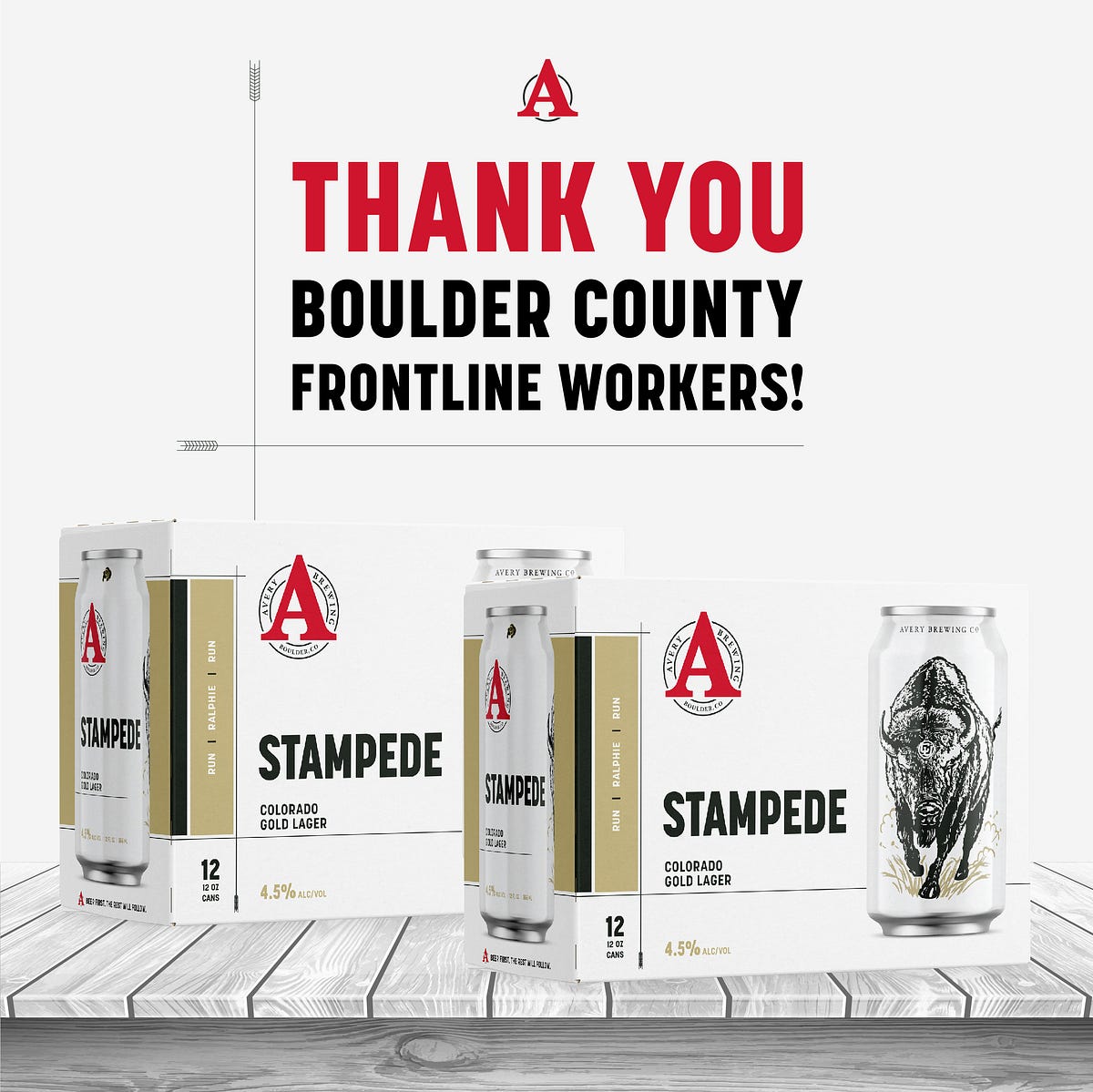 Avery Brewing Co. Gives Free Stampede to Boulder County Frontline ...