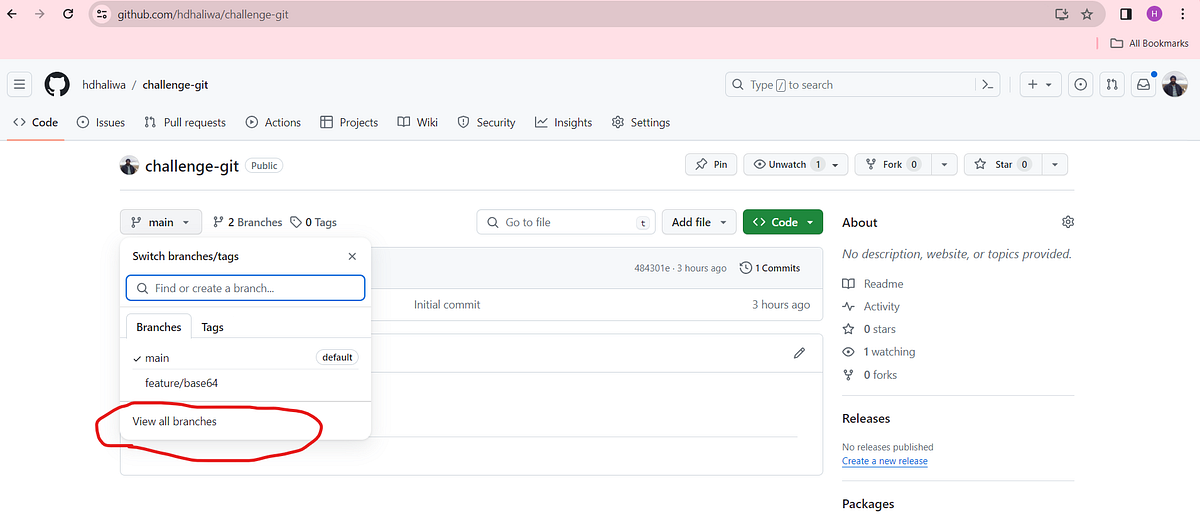 How to delete a branch in Github - Hardeep - Medium