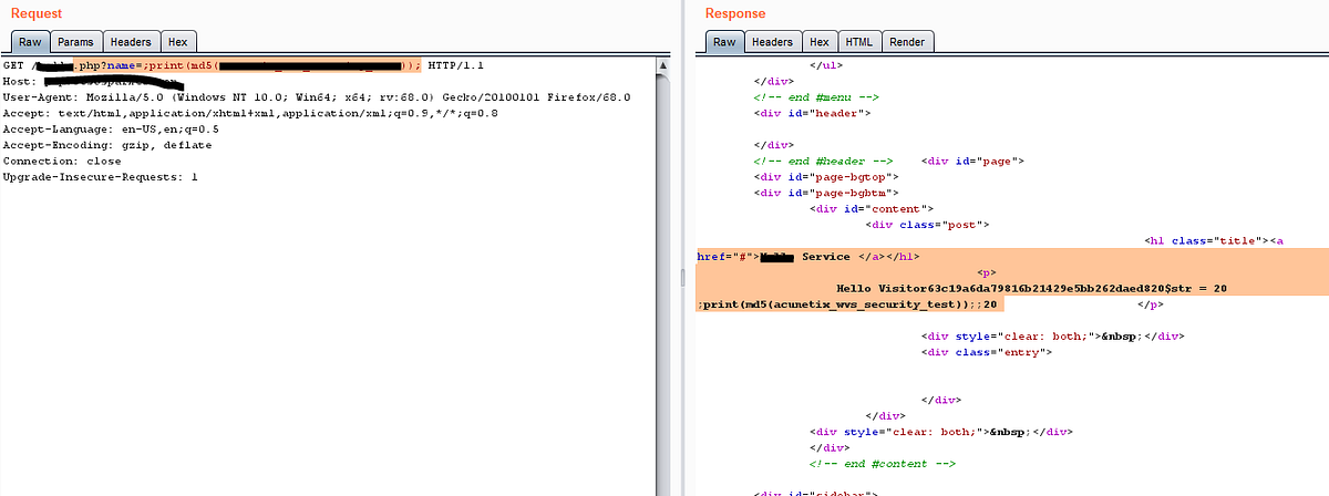When i found php code injection. Hello all , | by Mrunal chawda ...