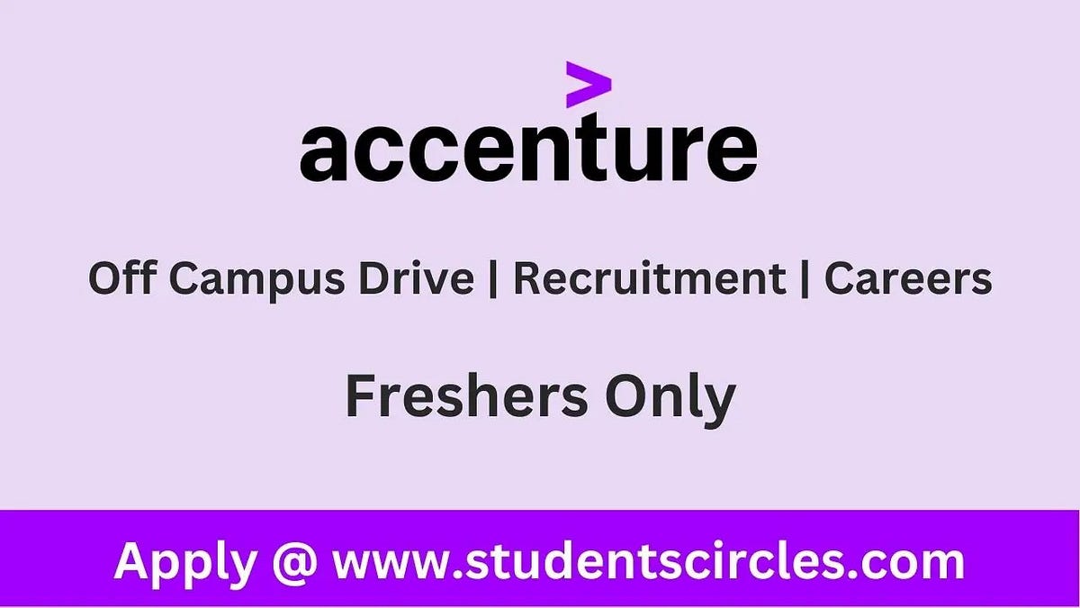 Accenture Off Campus Drive 2023 | Fresher | Direct Link | by V G Selvam ...
