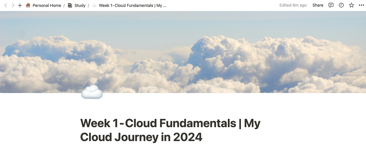 Week 1 — Cloud Fundamentals | My Cloud Journey 2024 ☁️ | by Dishen | Medium