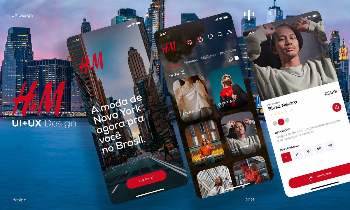 Case study: new H&M app design + Figma template | by Marcus Dutra ...