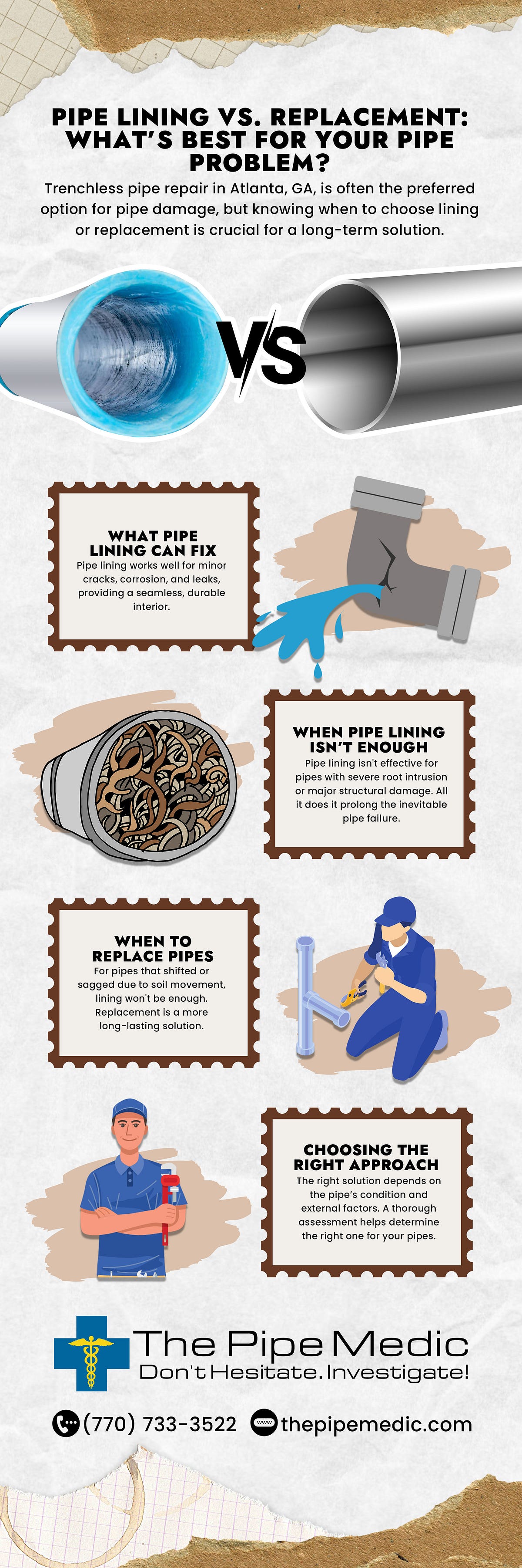 Pipe Lining vs. Replacement: What’s Best for Your Pipe Problem? - The Pipe Medic - Medium