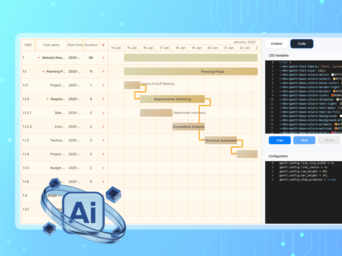 How to Add AI-Driven Styling to DHTMLX Gantt | by JavaScript UI ...