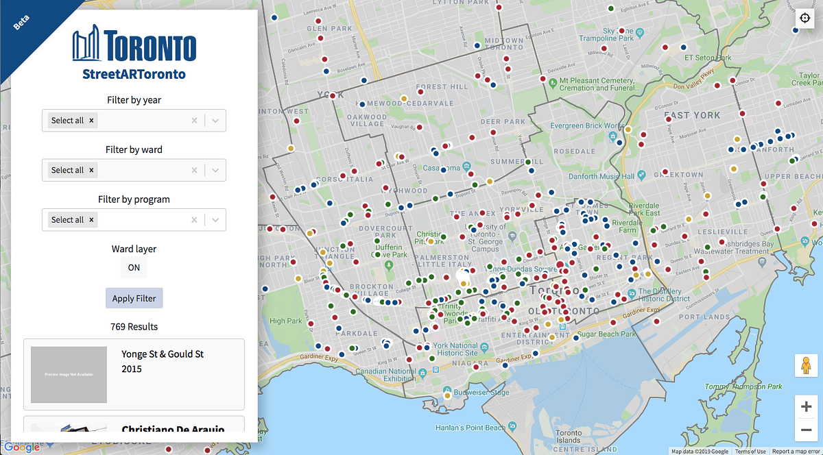 GRIT Toronto Test #5: StreetARToronto Web Map Beta | by Jason Farra ...