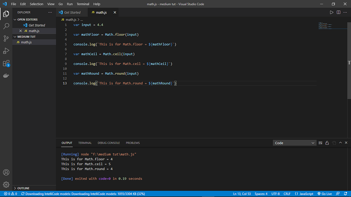 Understanding Math.ceil(), Math.round() and Math.floor() | by Hampo JohnPaul A.C. | Medium