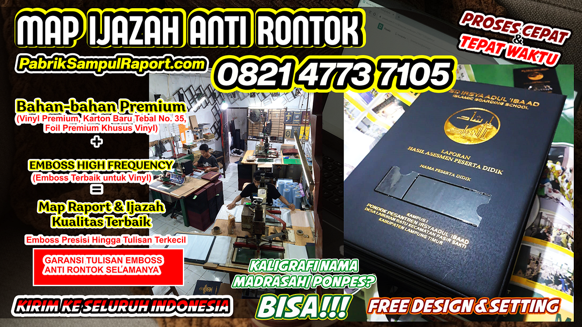 0821–4773–7105 Harga Sampul Raport Map Ijazah di Maros | by ...