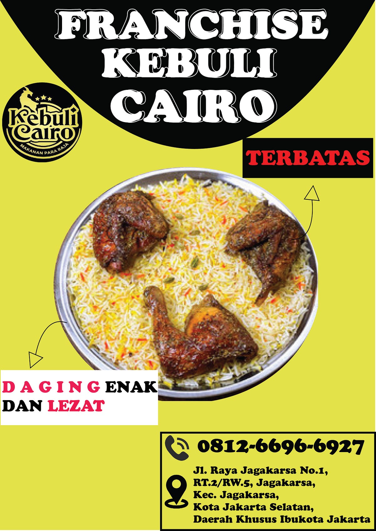 GRAND OPENING kemitraan nasi kebuli cairo Call 0812–6696–6927, jualan ...