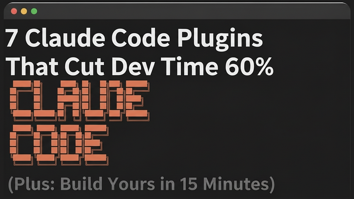 7 Claude Code Plugins Learn How-To Build Your Claude Code Plugins | Medium
