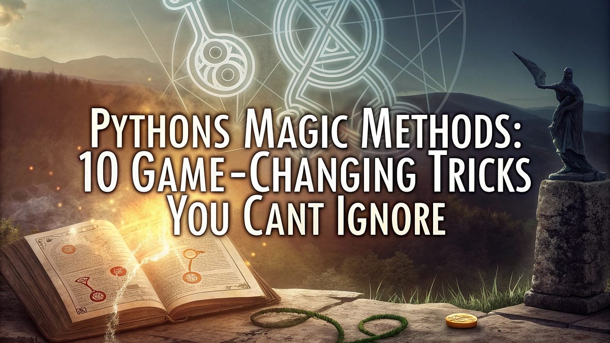 Python’s Magic Methods: 10 Game-Changing Tricks You Can’t Ignore | by Aman Kardam (PhD) | Level ...