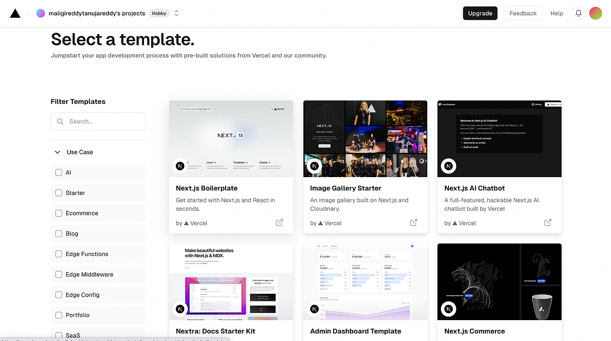 Launch Your Website Smoothly Using Vercel AI: A Detailed Step-by-Step Tutorial | by Tanujareddy ...