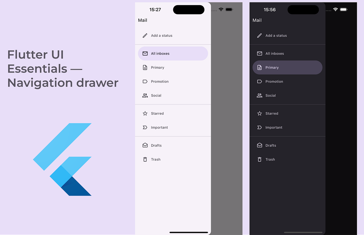 Flutter UI Essentials — Navigation drawer | by Maneesha Erandi | Medium