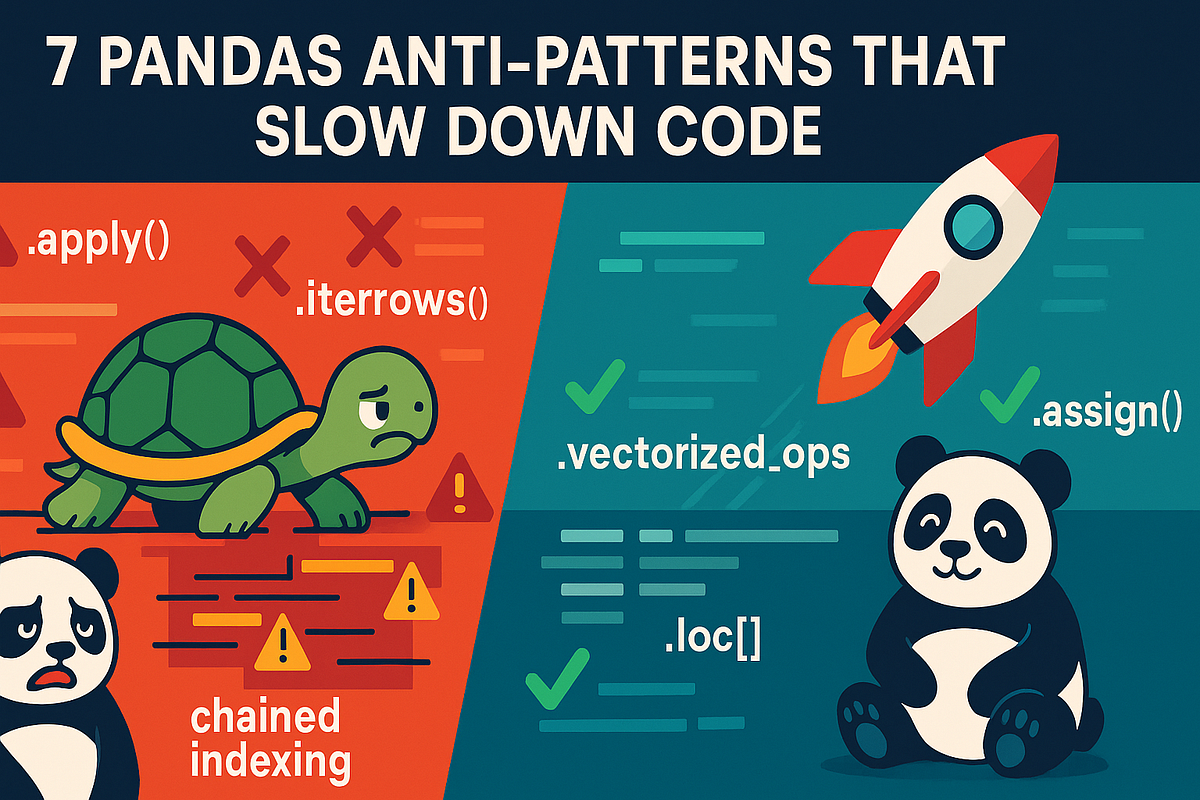 🐢 7 Pandas Anti-Patterns That Are Slowing Down Your Code | by Nikulsinh Rajput | Jul, 2025 | Medium
