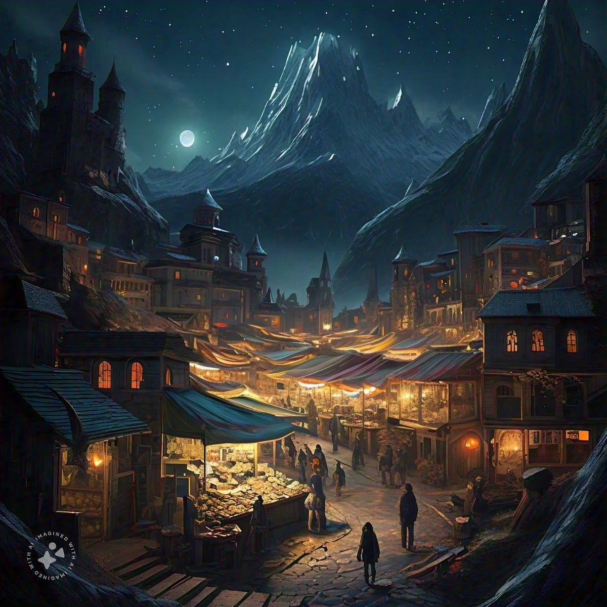 The Midnight Market. Between two gigantic mountains lies a… | by ...