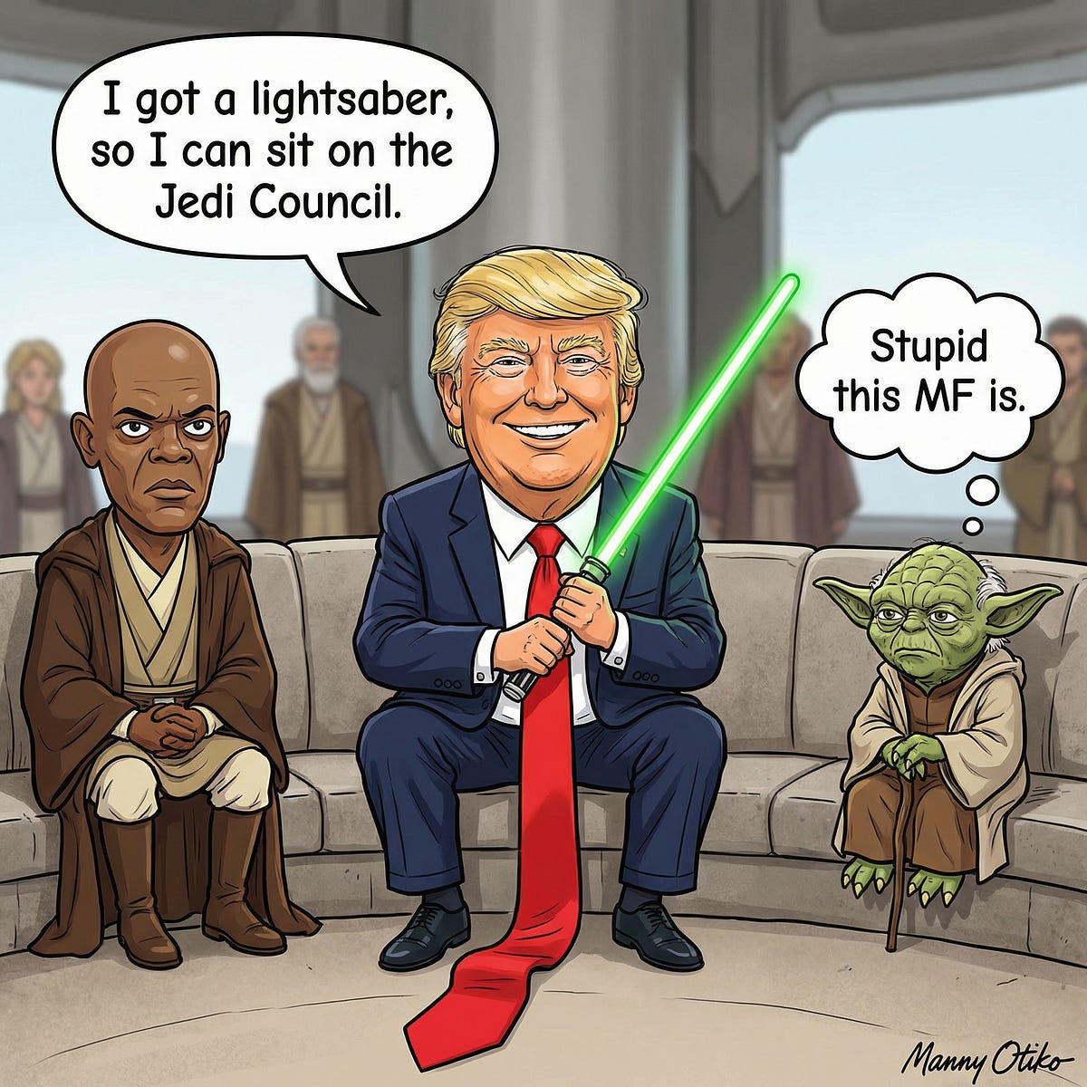 Sorry, Donald: A Toy Lightsaber Doesn’t Get You on the Jedi Council ...
