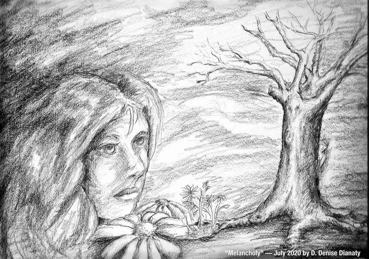 Melancholy. A story in charcoal | by Author, D. Denise Dianaty ...