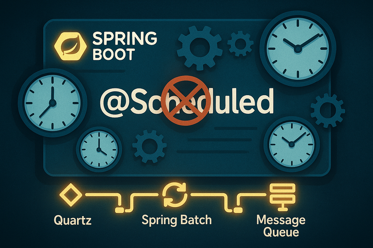 Stop Using @Scheduled in Spring Boot — You’re Doing It Wrong! | by Pudari Madhavi | Medium