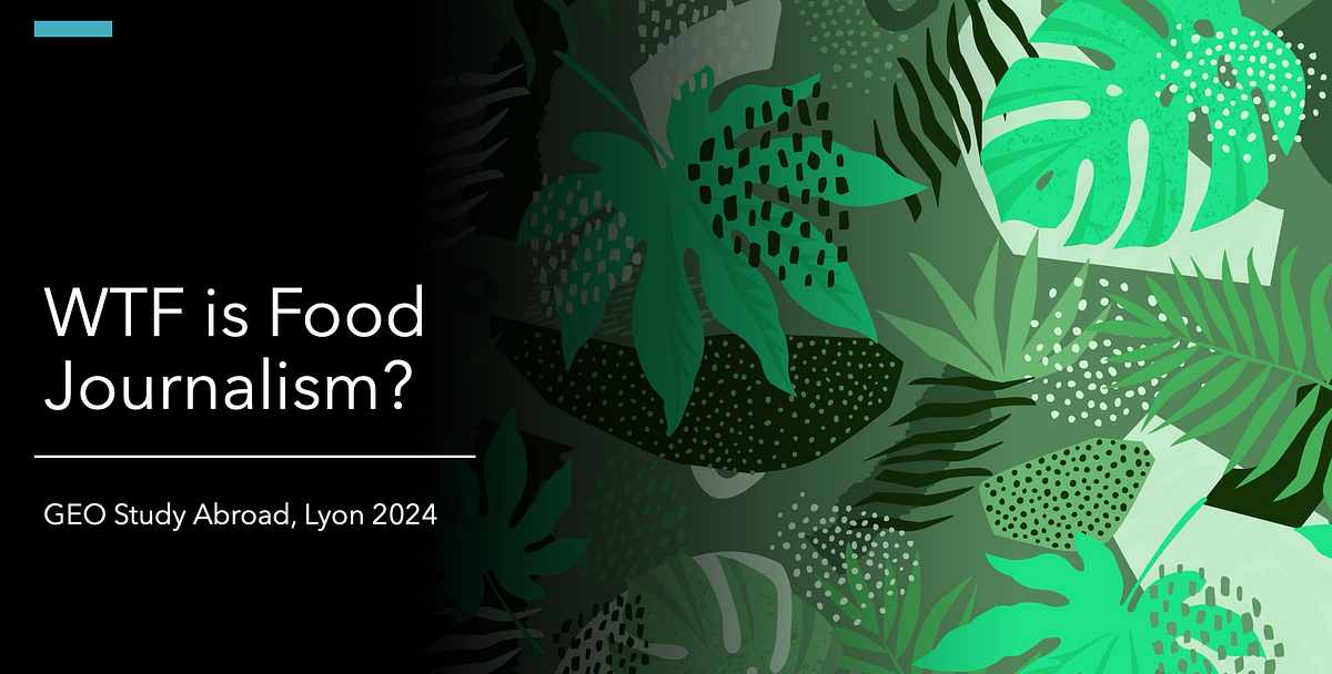 Slides: WTF is Food Journalism?. A look at food media, its scope, and ...
