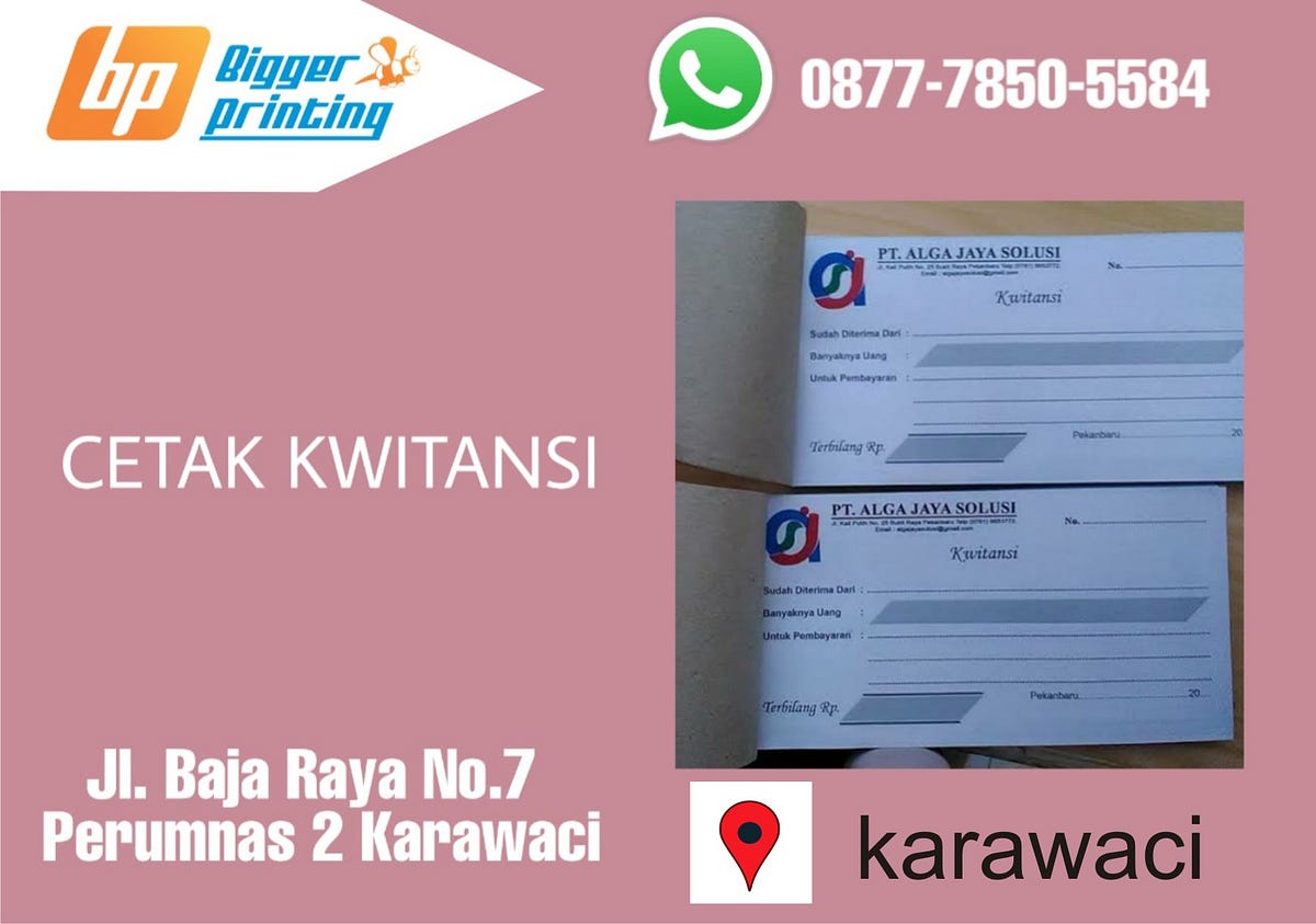 jasa cetak kwitansi di karawaci, tangerang - Jasacetakkwitansitangerang ...