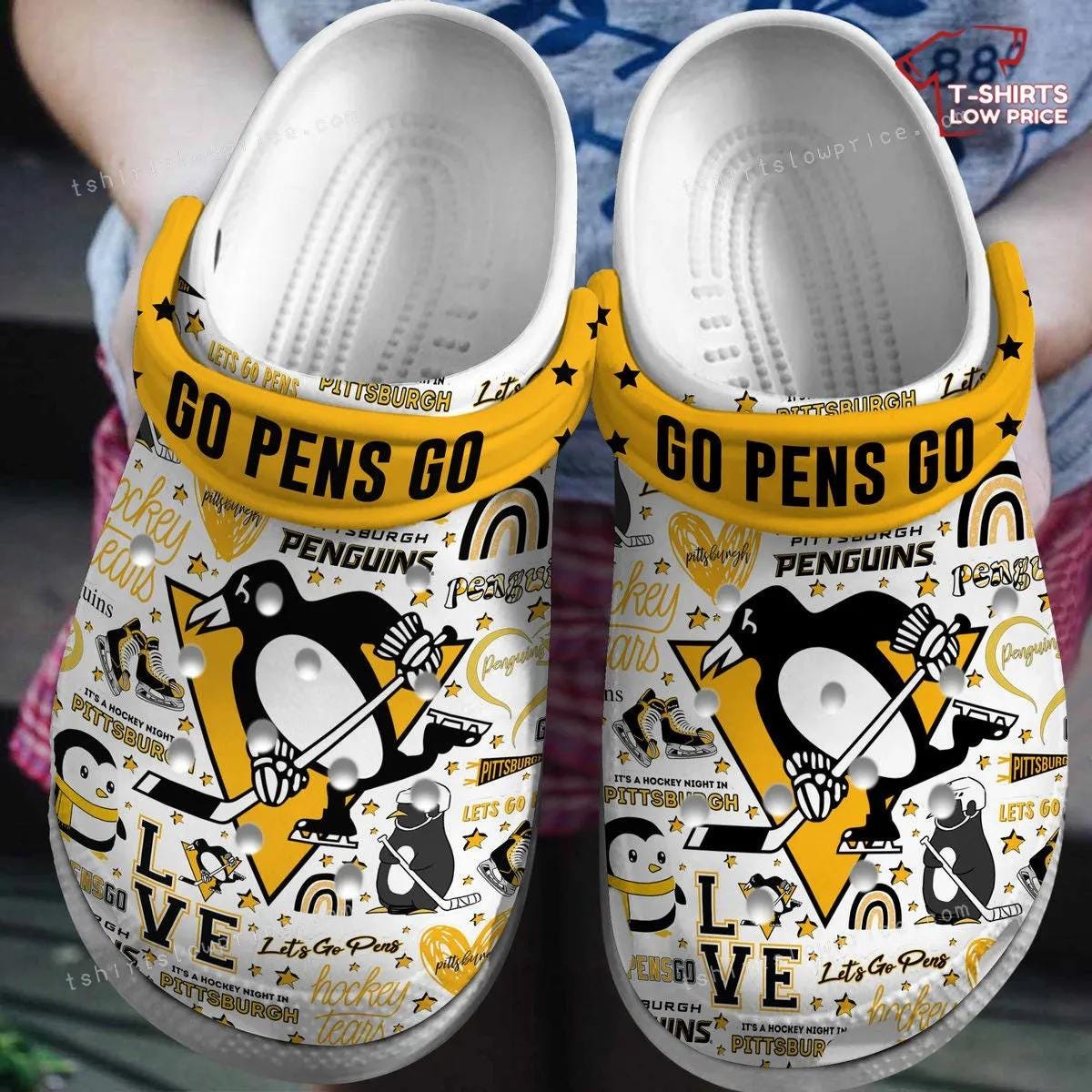 Pittsburgh Penguins Nhl Sport Crocs Crocband Clog | by Kershaw Landrada ...