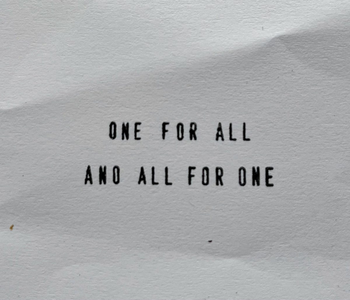 One for all and all for one.. Hell is (not) other people. | by George ...