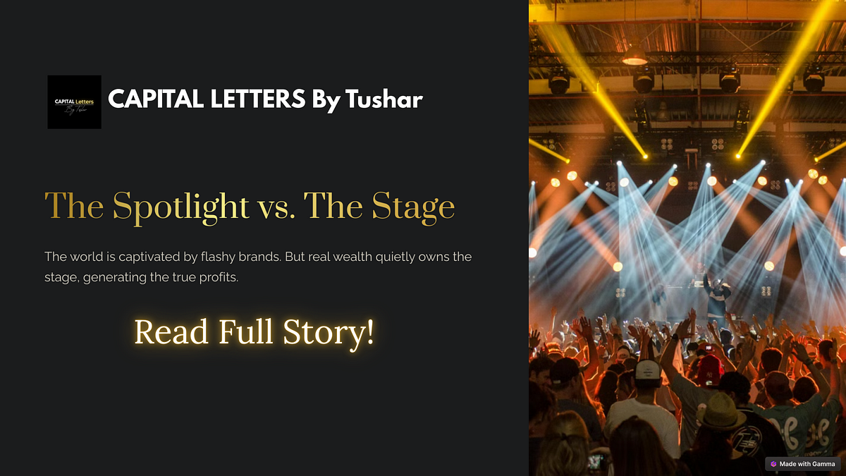 The Spotlight vs. The Stage. Why the Loudest Names Don’t Make the… | by ...
