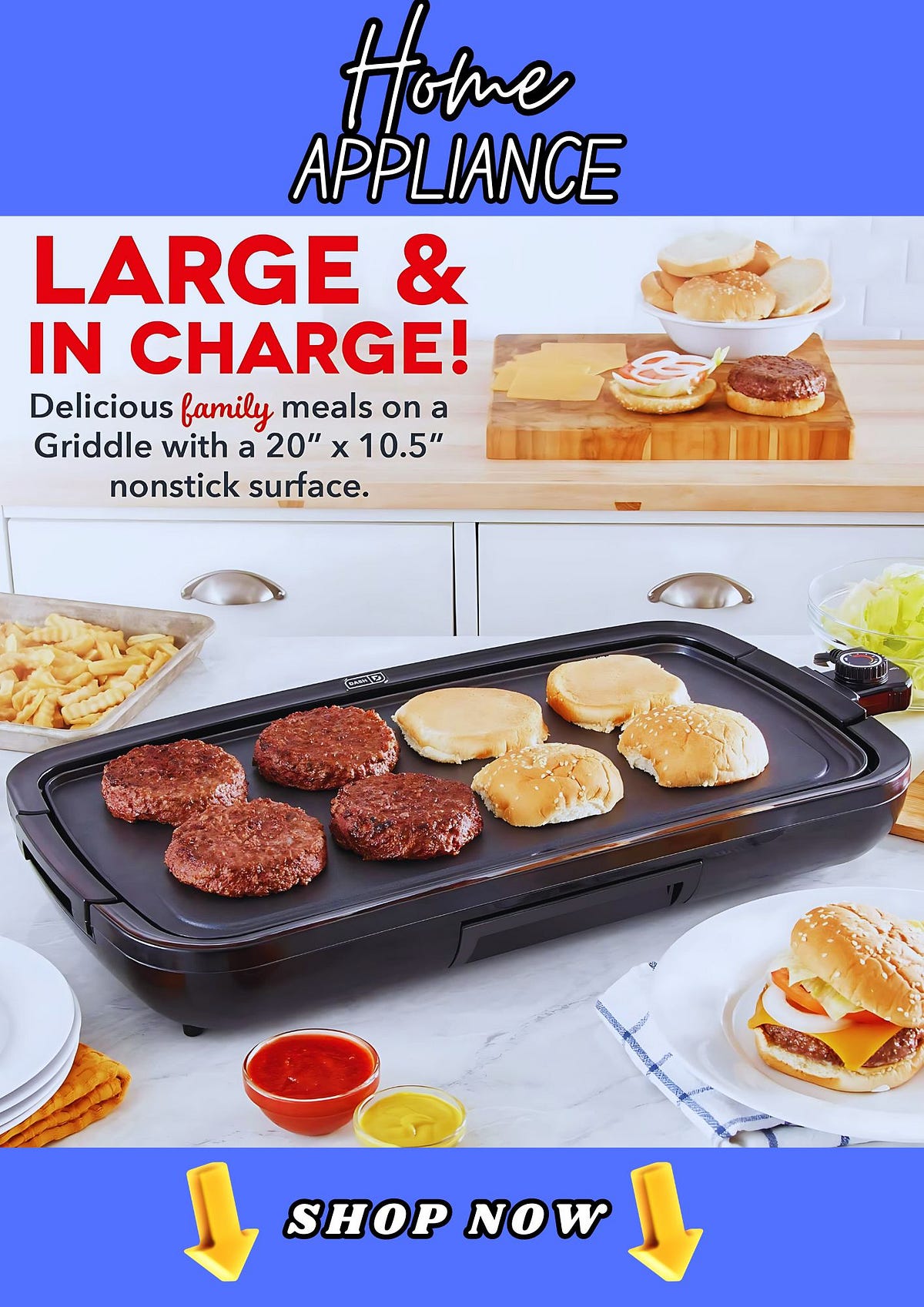 DASH DELUXE ELECTRIC GRIDDLE - THE FRESH-END AFFILIATES - Medium
