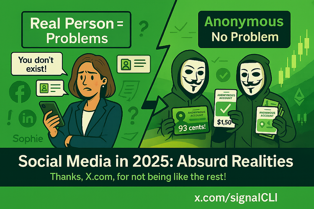 SignalCLI: The Kafkaesque Journey of Being Real on Social Media | by ...