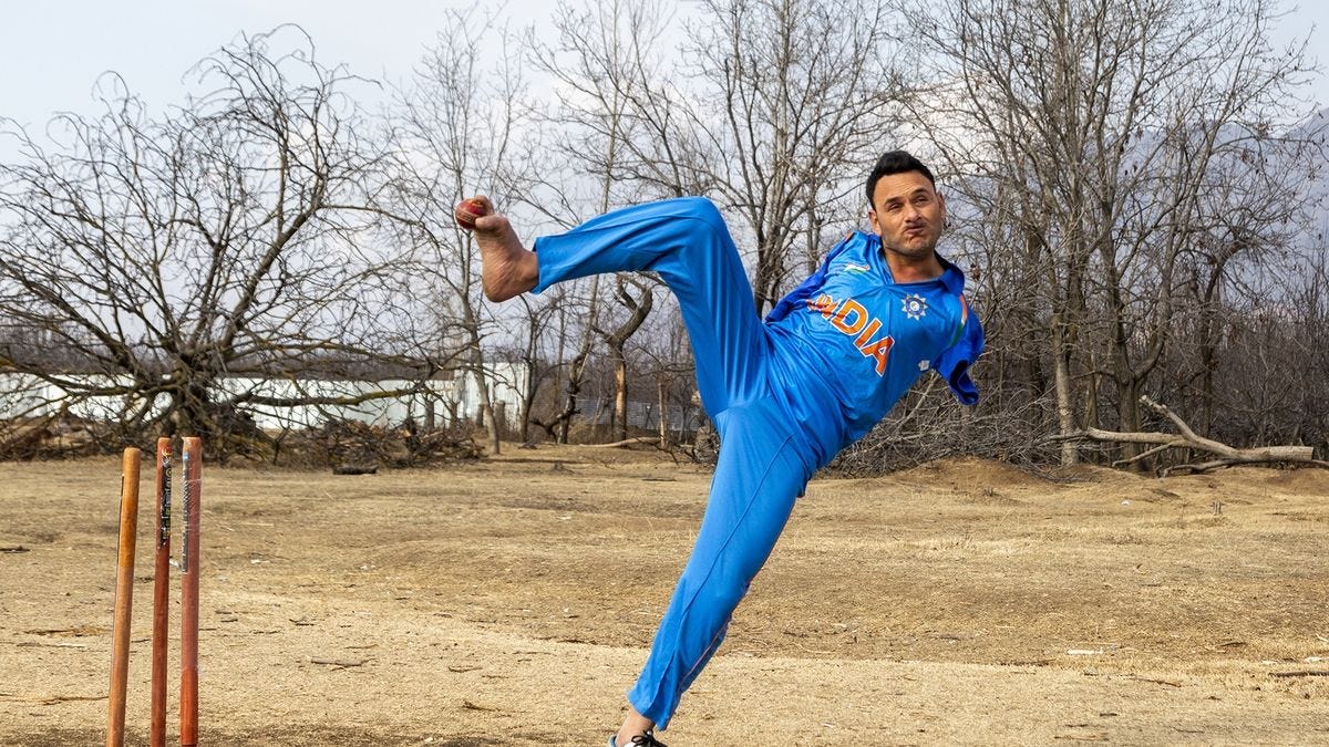 The inspirational story of an armless cricketer who can bat and bowl ...