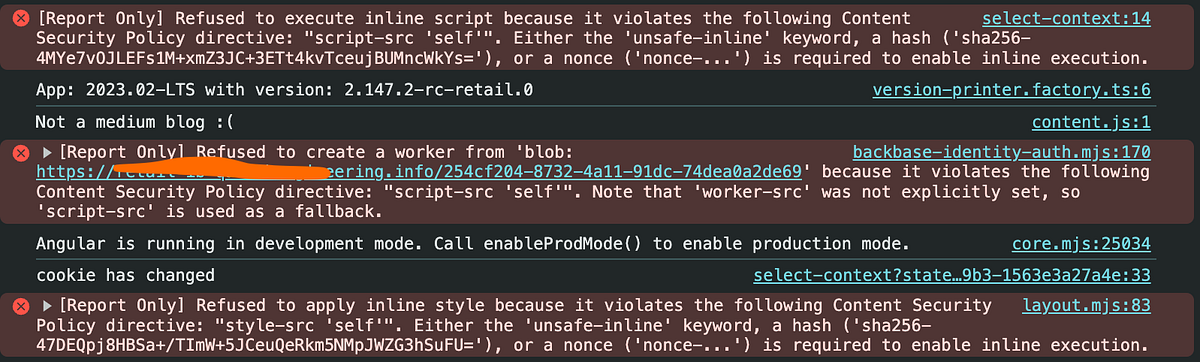 Content Security Policy. Have you ever encountered these errors… | by ...