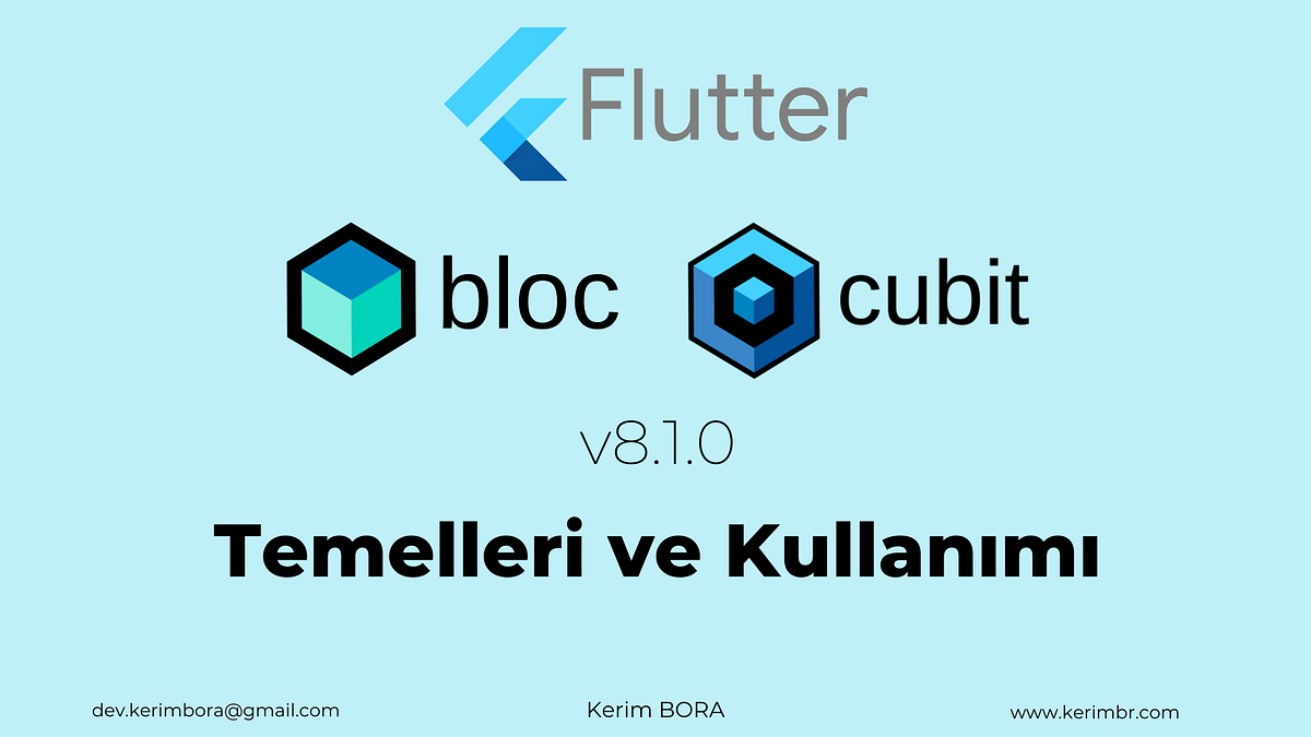 Flutter Bloc ve Cubit Temelleri | v8.1.0 | Medium
