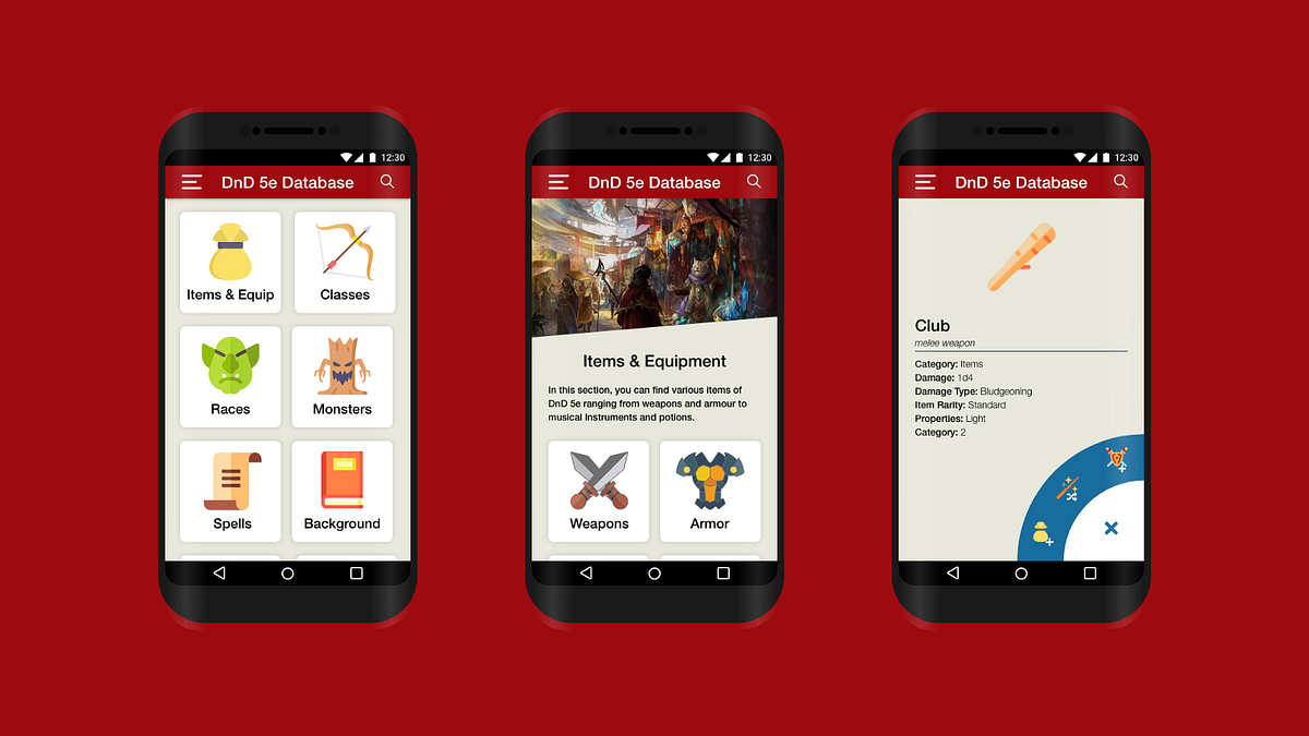 Dungeons and Dragons database app redesign | by Baby Jessi Parker | Medium