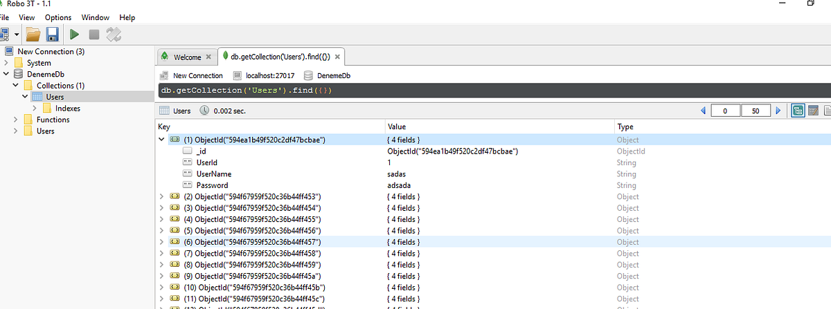 Asp.Net Mvc’de MongoDb Kullanımı. Merhabalar, | by Hakan Topuz | Medium