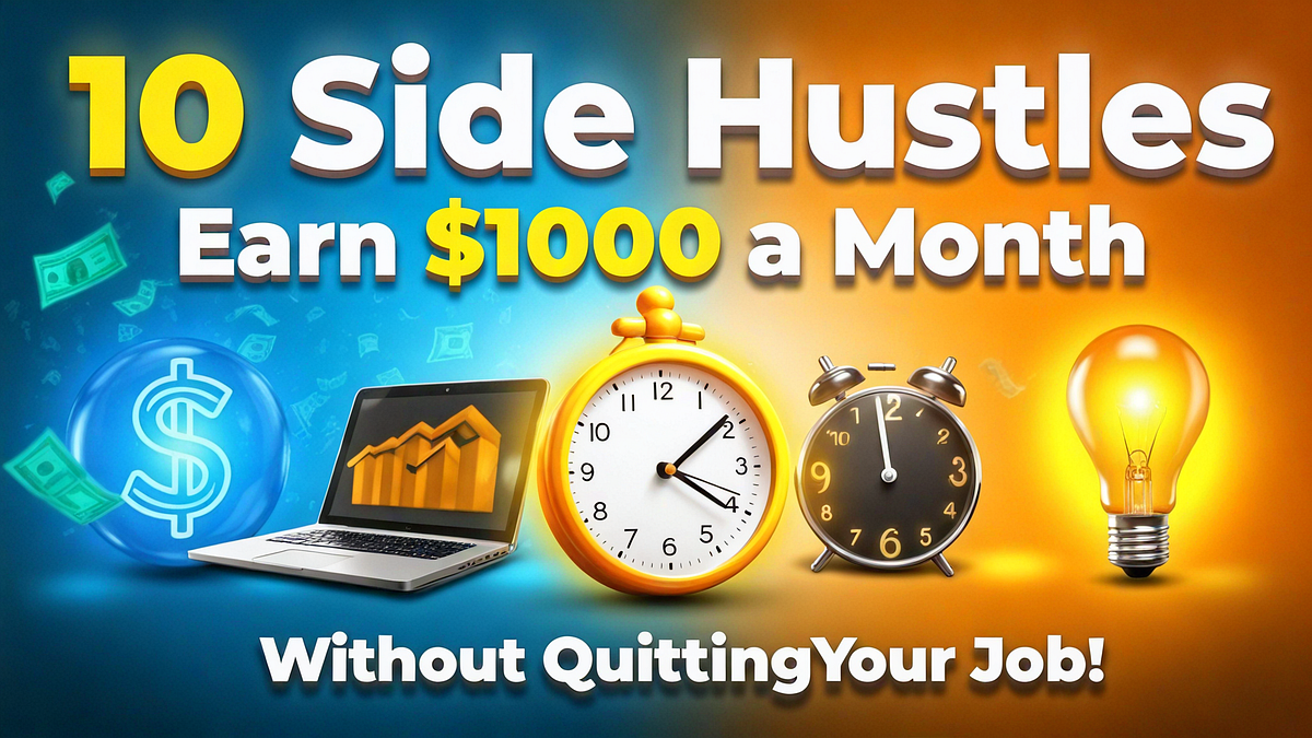 10 Side Hustles to Earn $1000 a Month | by GrowthWithAI | Mar, 2025 ...