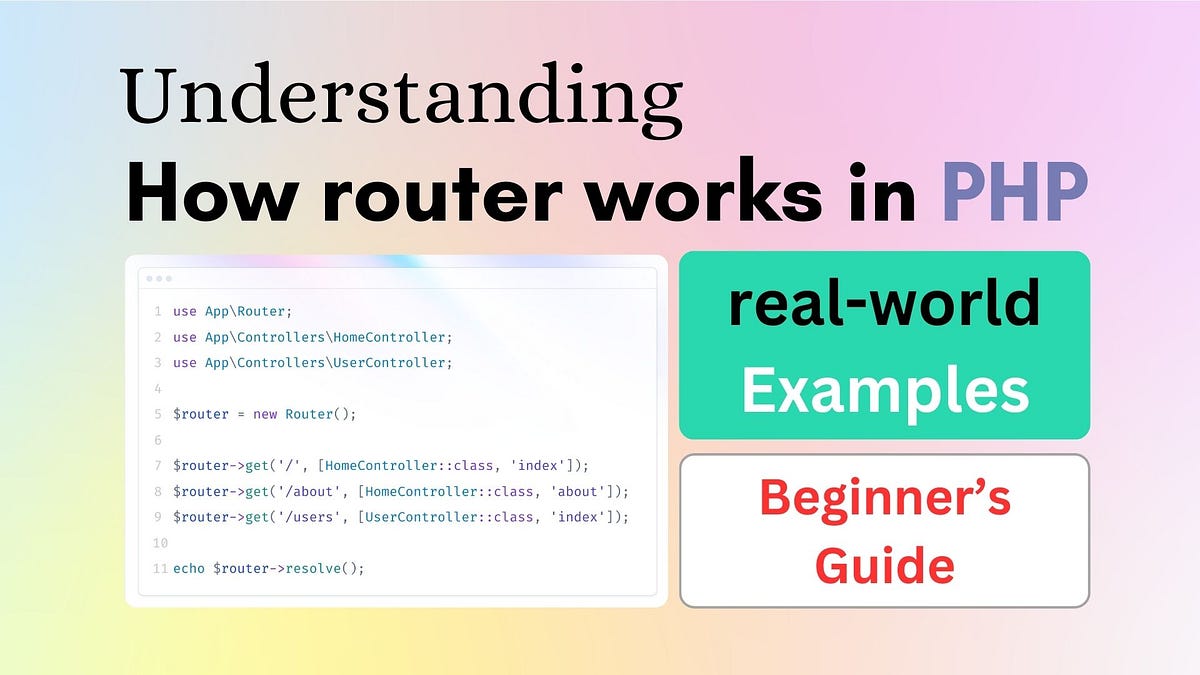How To Build A Simple Php Router Without A Framework A Beginners