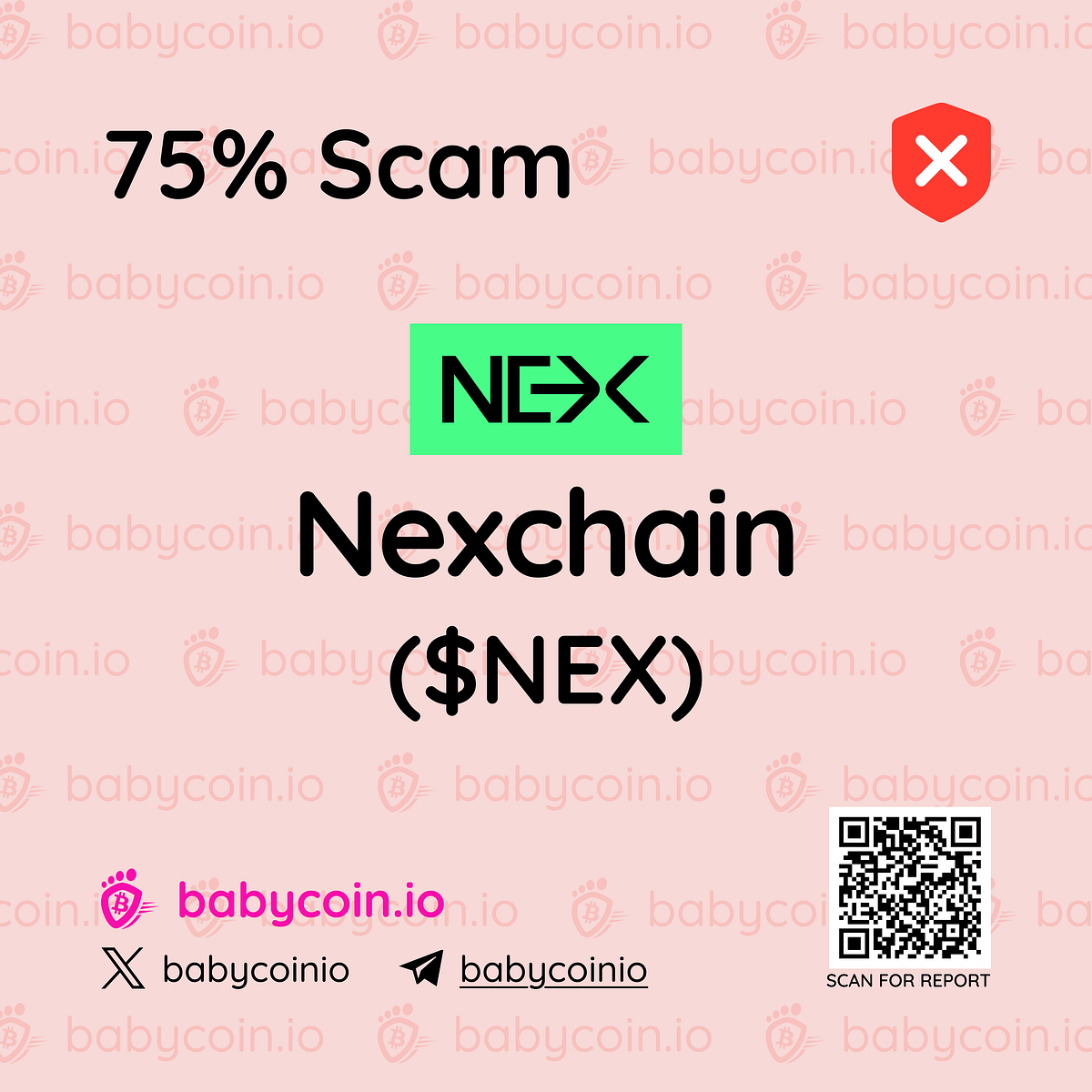 75% Scam Score 🚩 NEXCHAIN $NEX PRESALE - BabyCoin.io - Medium