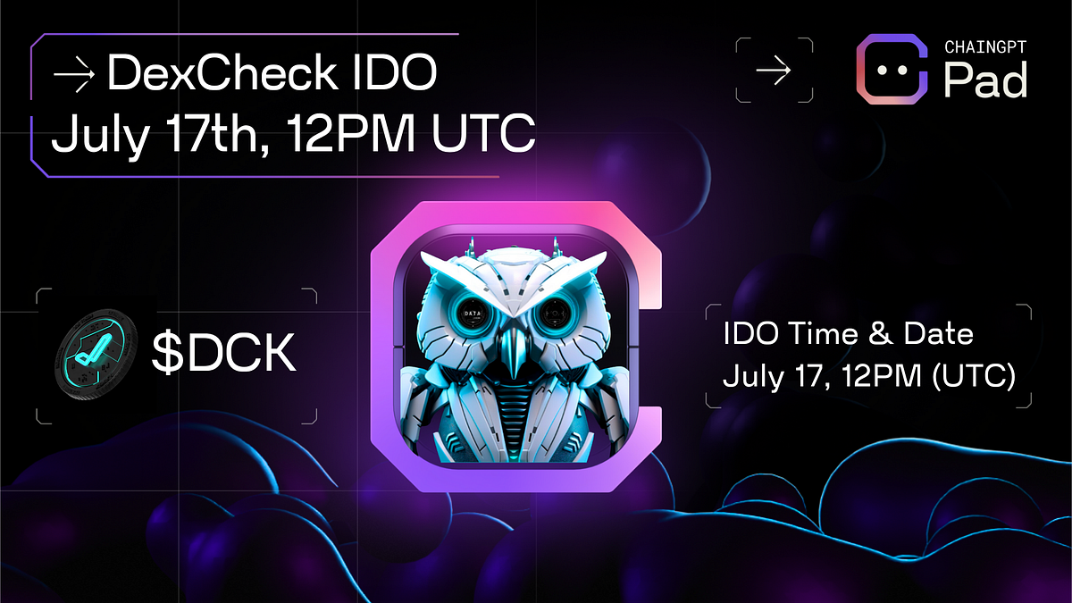 DexCheck IDO Launches on ChainGPT Pad | by ChainGPT | ChainGPT Blog | Medium