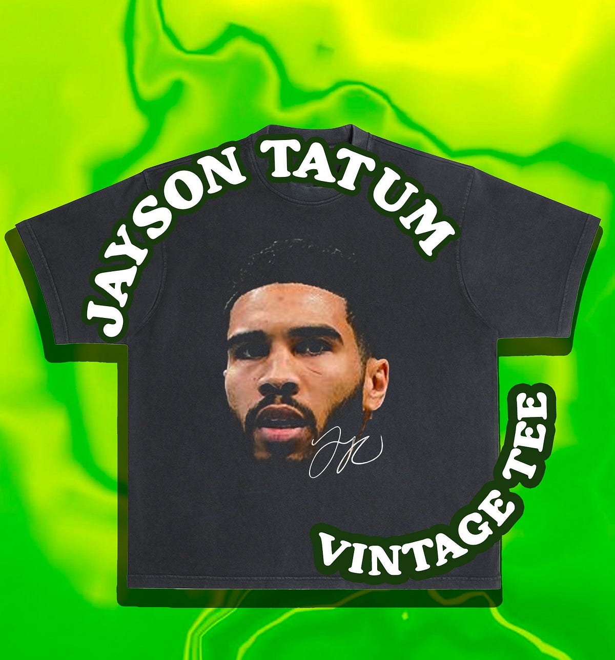 Jayson Tatum Celtics Unisex Vintage Oversized Tour Merch Shirt Boston ...