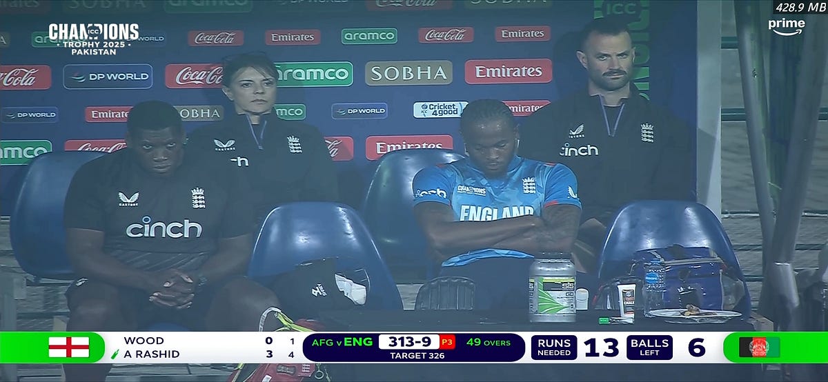When Rashid dropped Archer's catch, I felt like the match was slipping ...