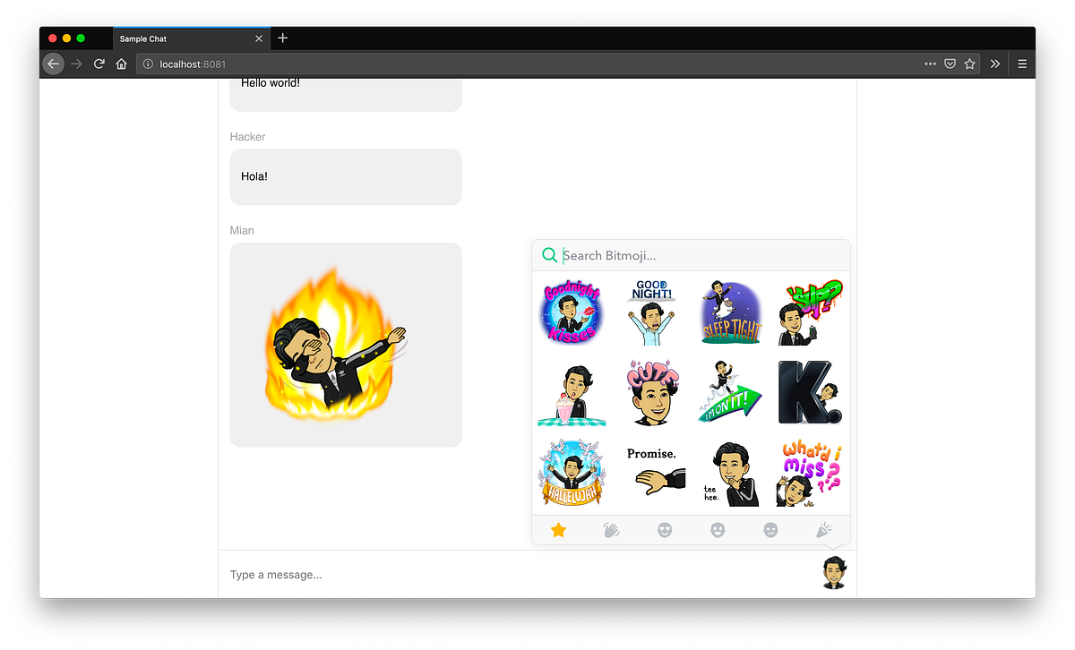 Create Your Own Messaging Web App with Bitmoji Kit | by Mian Uddin ...