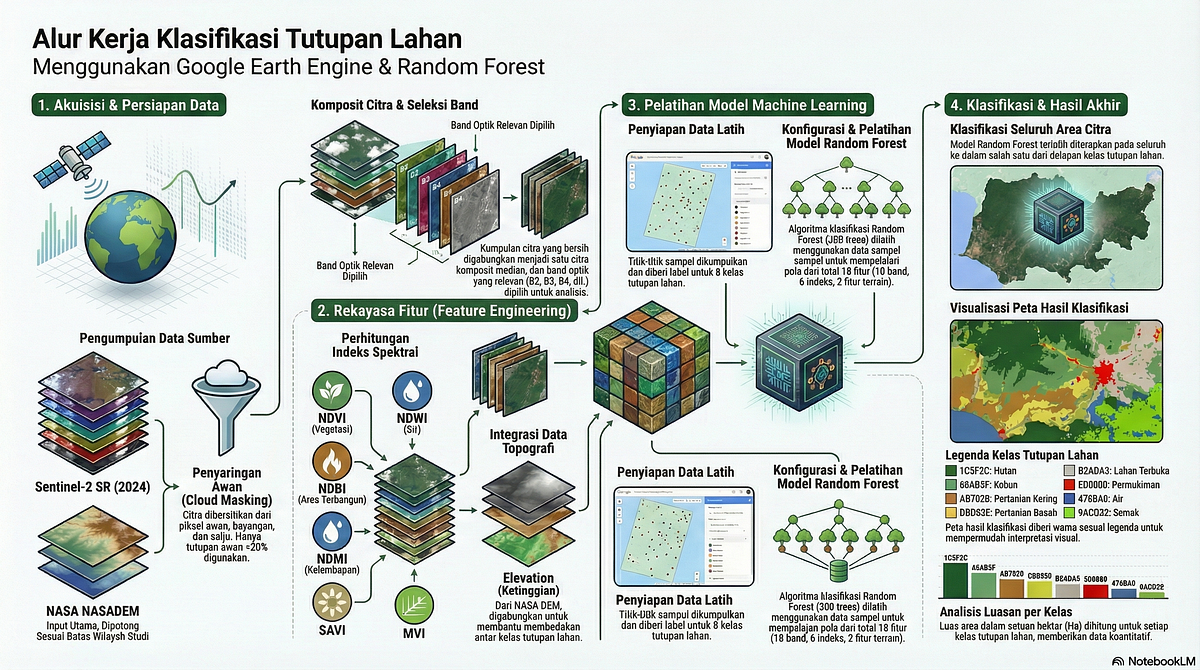 Klasifikasi Tutupan Lahan Berbasis Algoritma Random Forest dengan Input ...
