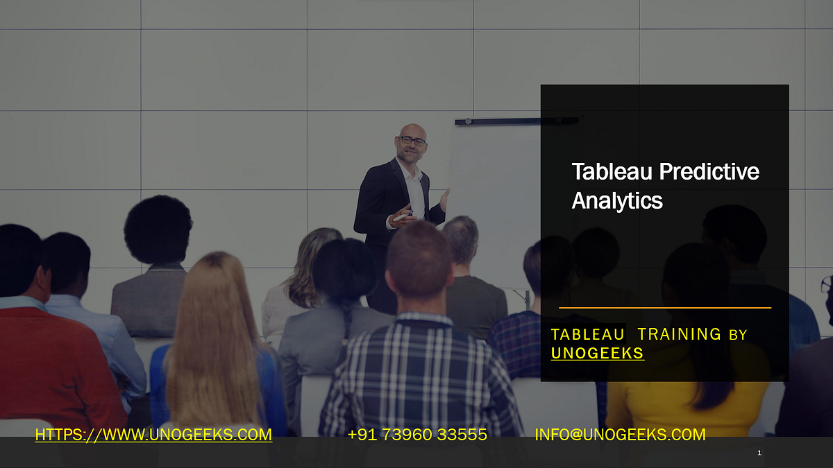 Tableau Predictive Analytics. Tableau offers a range of capabilities ...