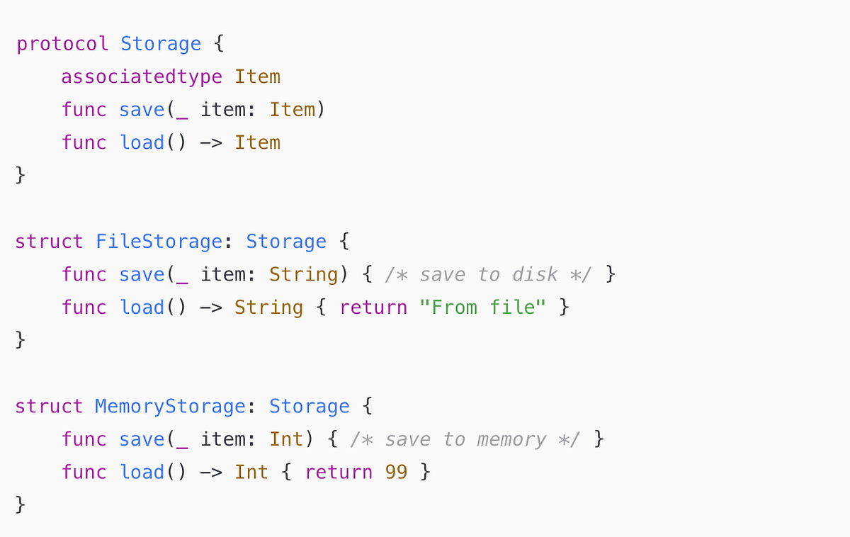 Associated Types in Swift. Associated Types in Swift are very… | by Dancilia Harmon | Apr, 2025 ...