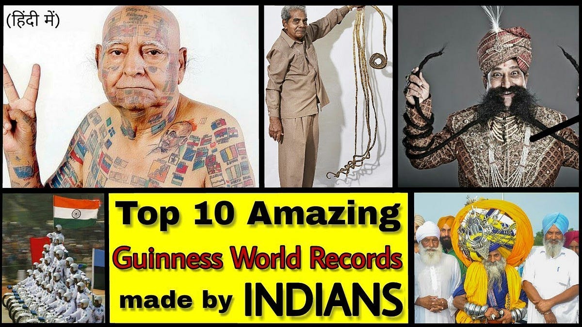 10 Guinness World Records Made By Indians. — GossipDiaries.com | by ...