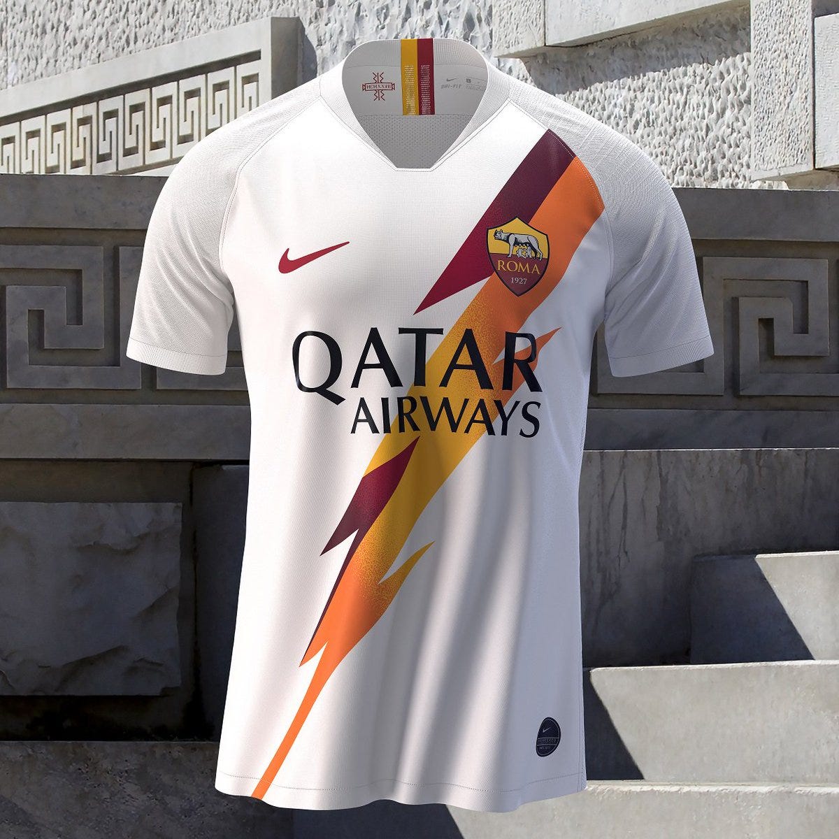 Camiseta Roma Segunda 2019–2020. El rayo romano. Durante varias… | by ...